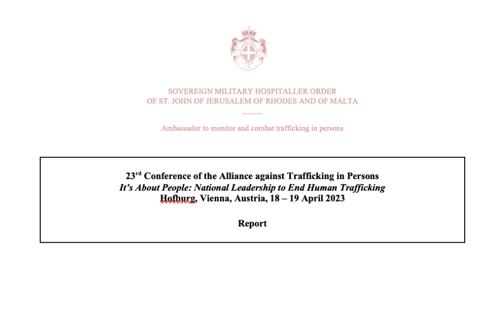 23rd Conference of the Alliance against Trafficking in Persons "It’s ...