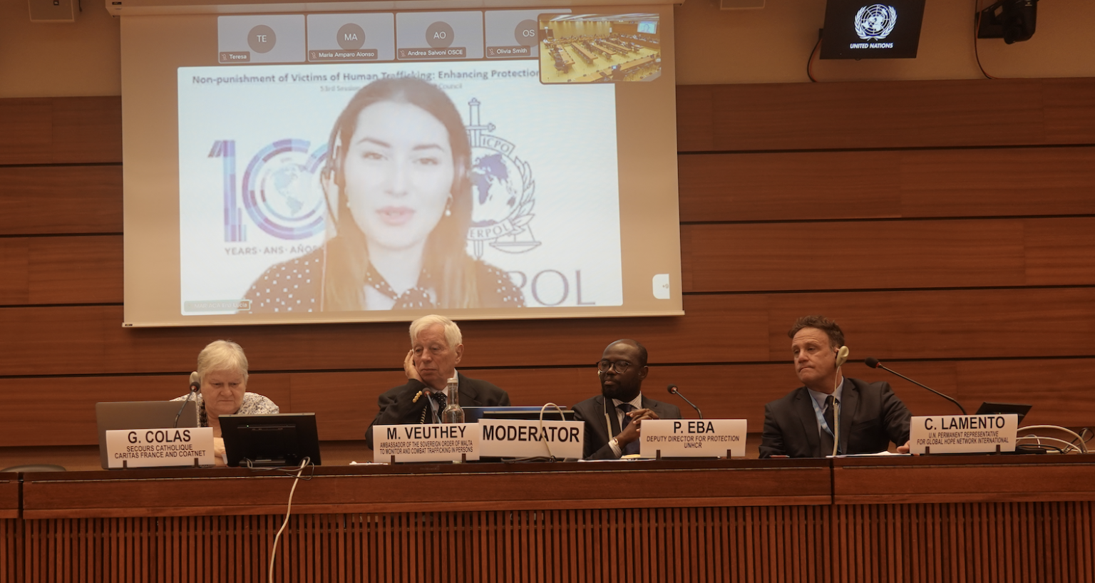 United Nations Side-event: Non-punishment of Victims of Human ...
